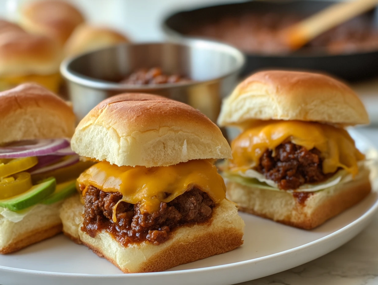 California Chili Cheeseburger Sliders